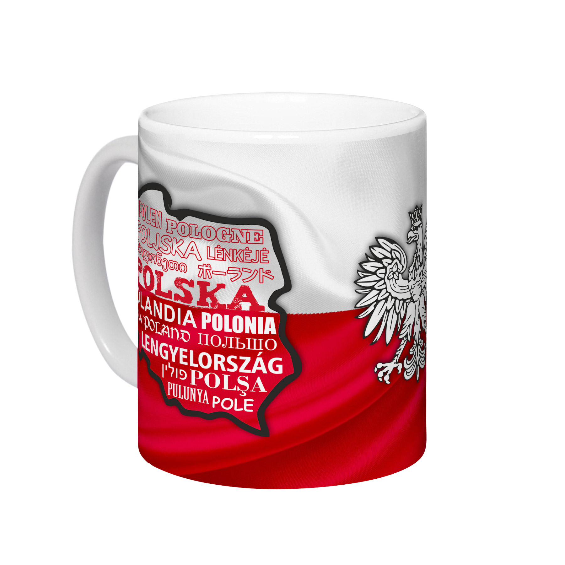 Pamiątki z Polski :: Polska :: Kubki :: Kubek Polska Flaga 2 Mapy