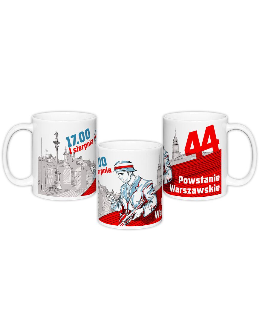 Pamiątki z Polski :: Warszawa :: Kubki :: Kubek Polska - Powstanie Warszawskie szkic